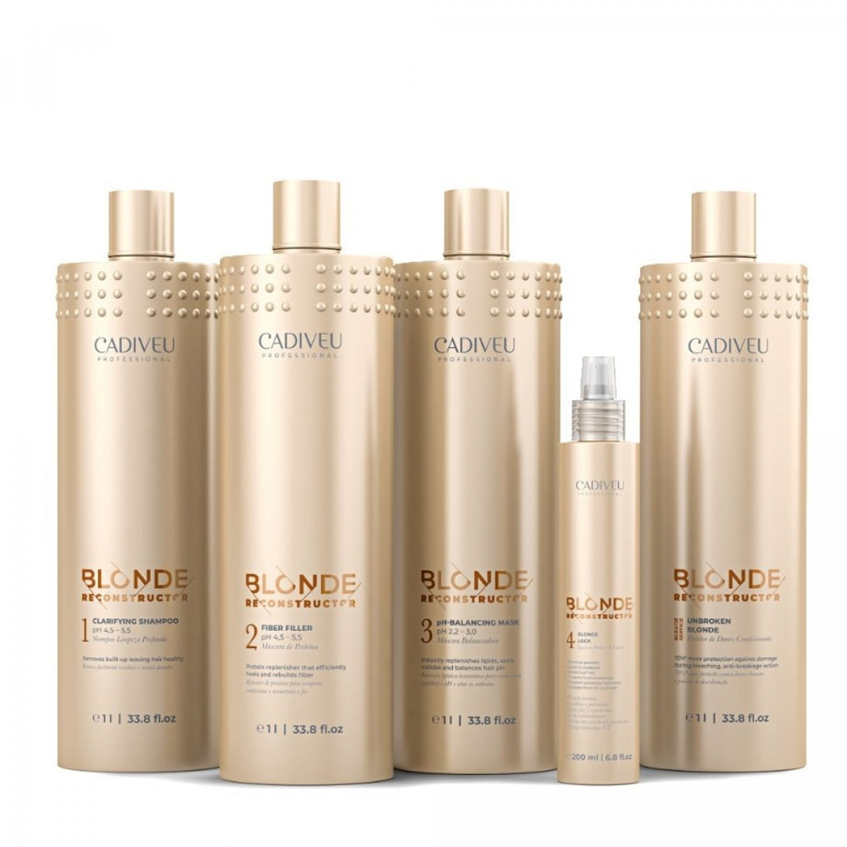 Cadiveu Blonde Reconstructor Kit Profissional (5 Produtos) (Val 09/23 ...