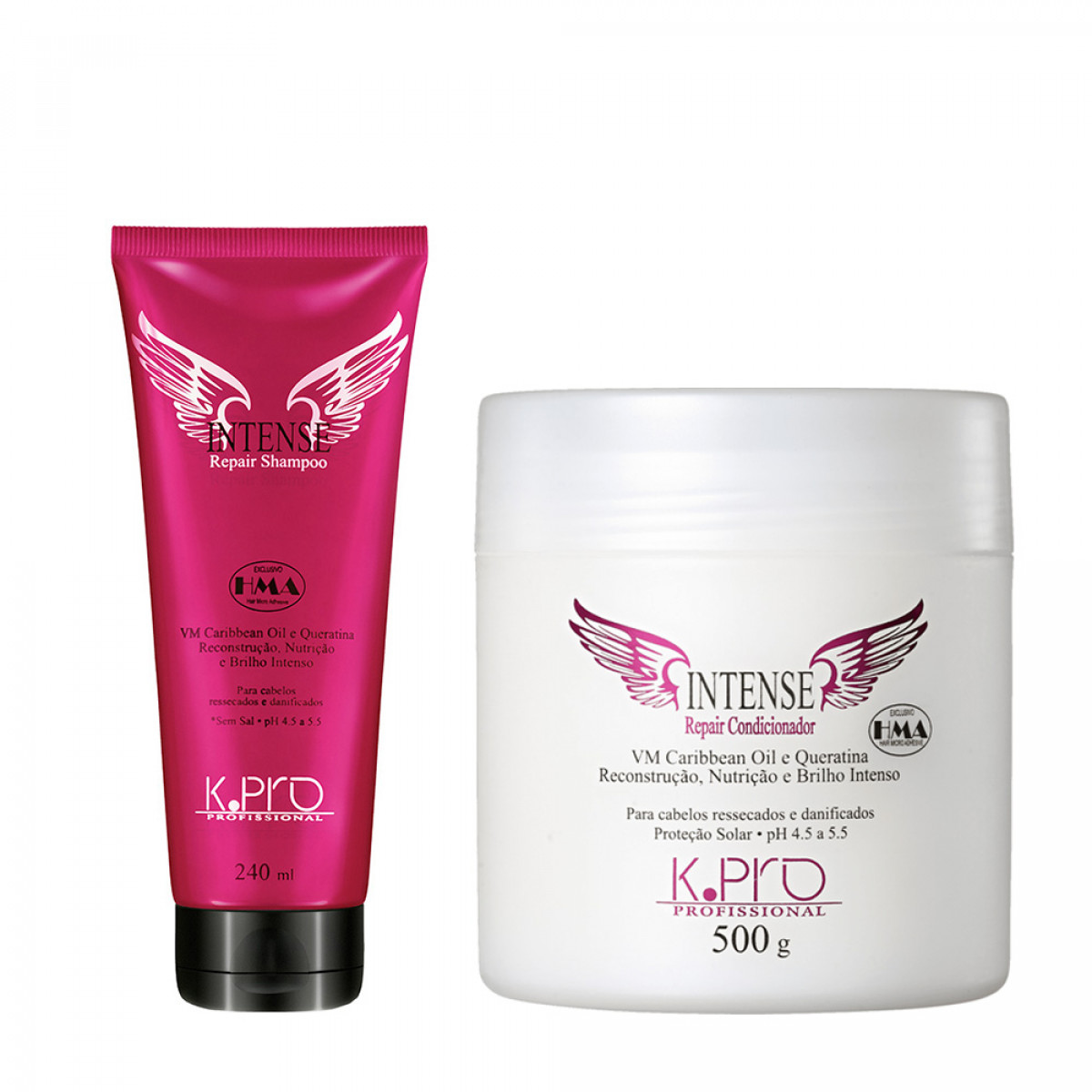 K.Pro Intense Repair Kit Shampoo e Máscara - Namorados - Especiais | Ilha da Beleza