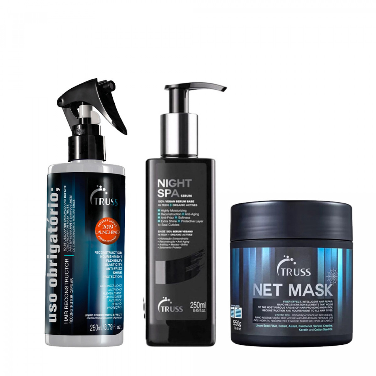 Truss Kit Net Mask + Uso Obrigatório + Night Spa - Kits Especiais Truss ...